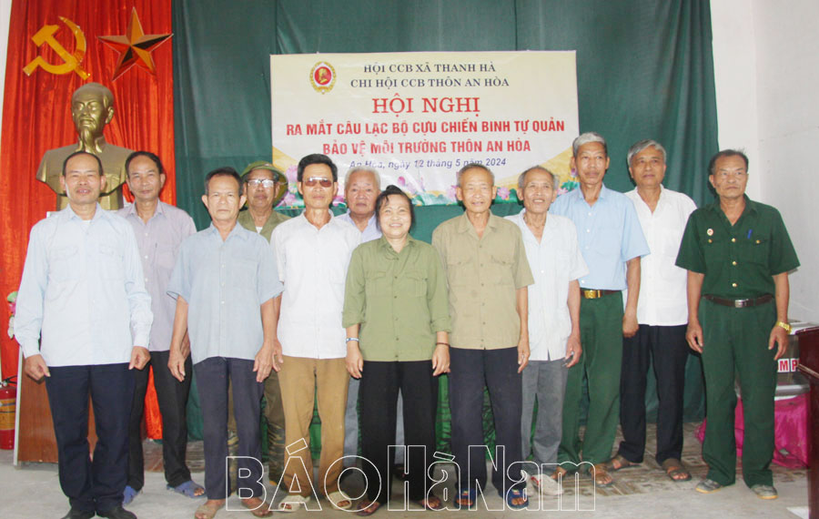 Hội CCB xã Thanh Hà ra mắt Câu lạc bộ Cựu chiến binh tự quản bảo vệ môi ...